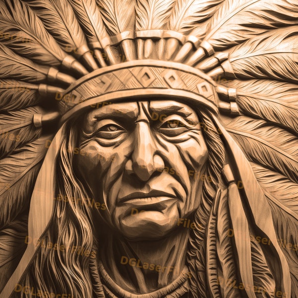 Native American 3d - Etsy