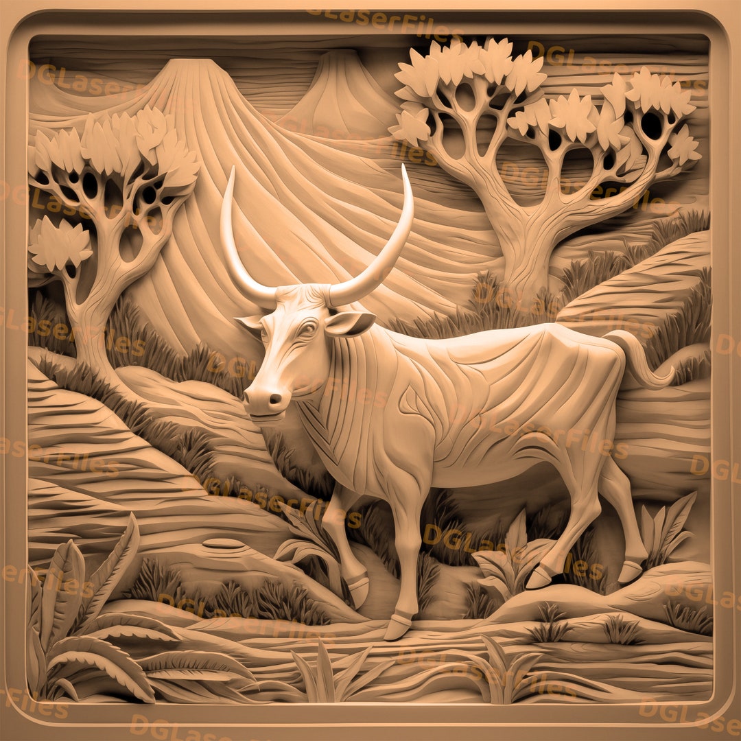 Laser Engrave File | 3D Illusion | PNG for Engraving | Glowforge ...