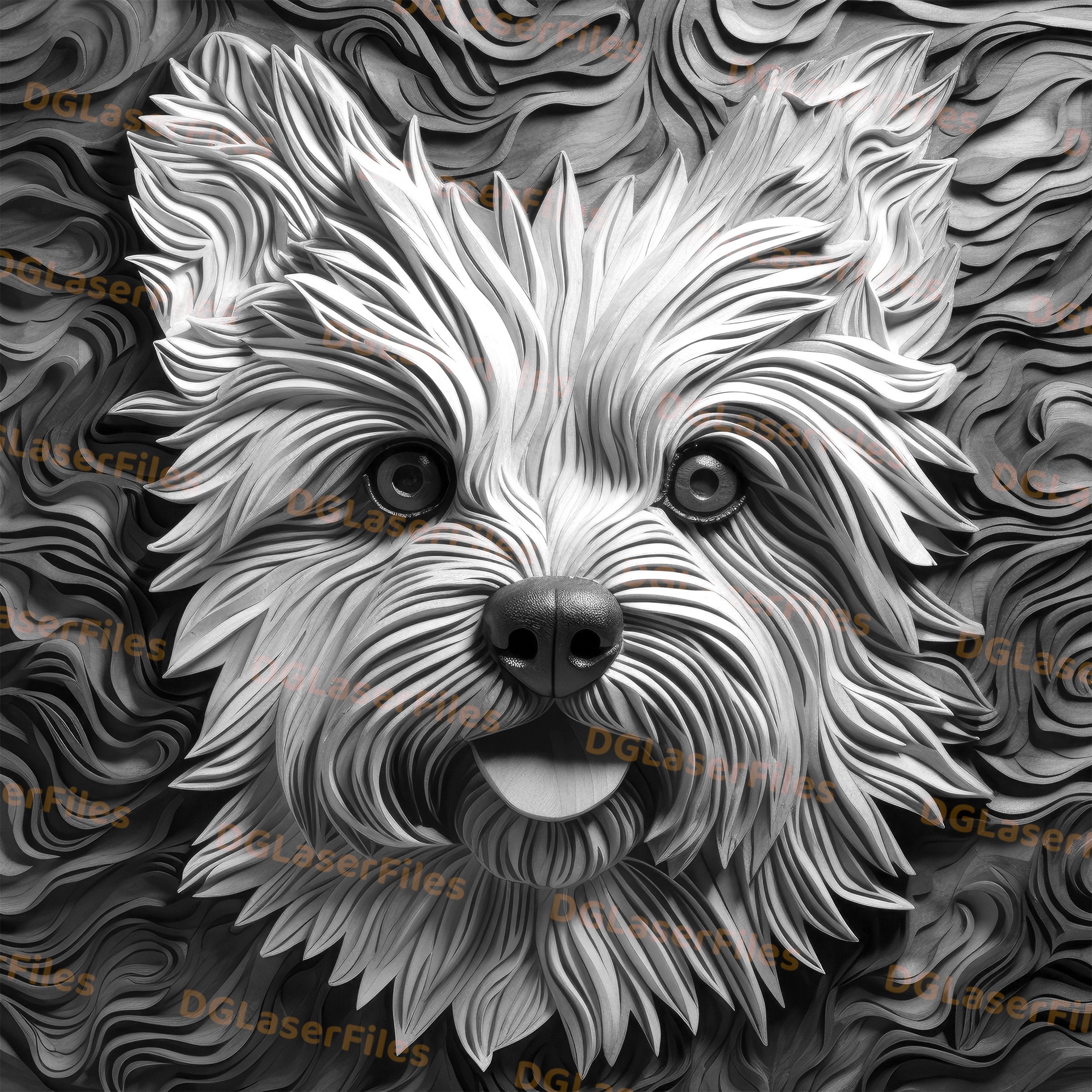 Laser Engrave File | 3D Illusion | PNG for Engraving | Glowforge ...