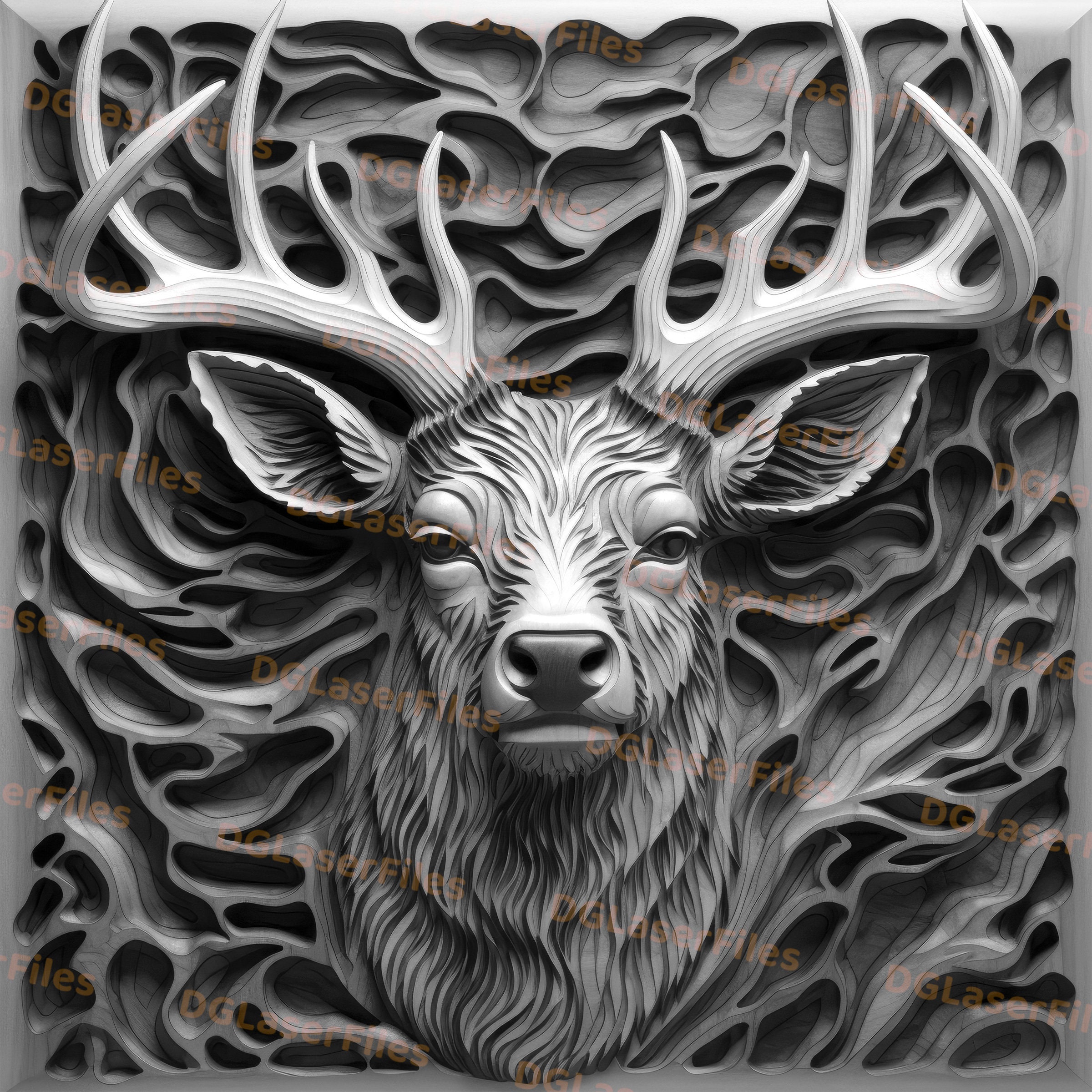 Laser Engrave File 3D Illusion PNG for Engraving - Etsy