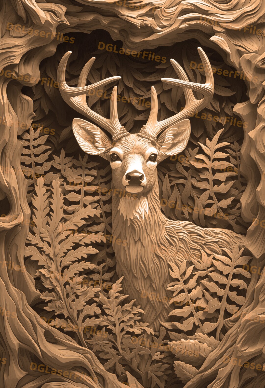 Laser Engrave File | 3D Illusion | PNG for Engraving | Glowforge ...