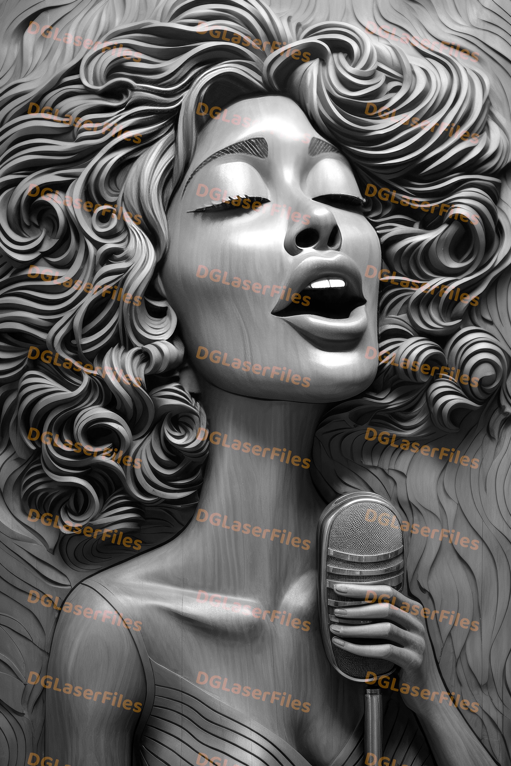 Laser Engrave File | 3D Illusion | PNG for Engraving | Glowforge ...