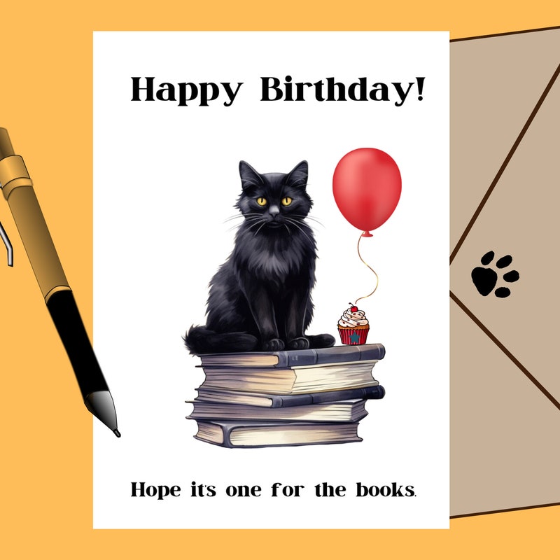 Cat Birthday Book - Etsy