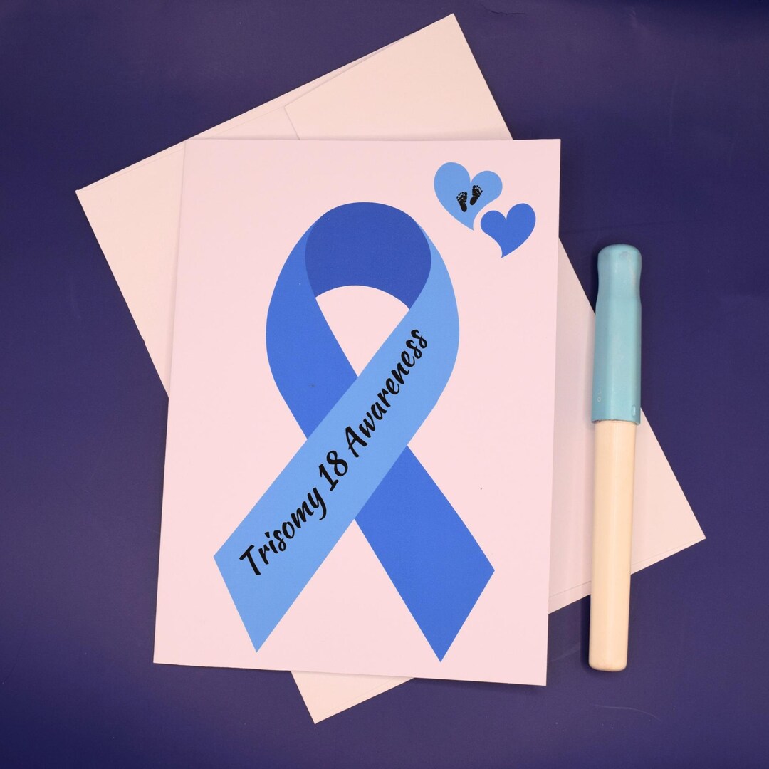 Trisomy 18 Awareness Card 3x5 OR 5x7 | March 18 Trisomy Awareness Day ...