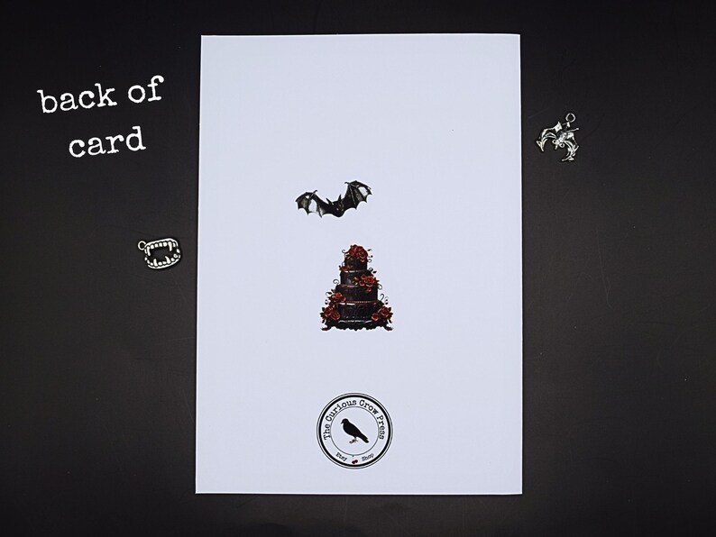 Vampire Woman Belated Birthday Card | Gothic Dracula Vampiress Dark ...