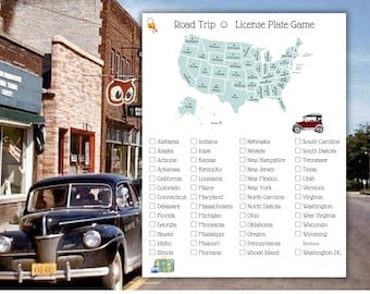 License Plate Scavenger Hunt - Etsy