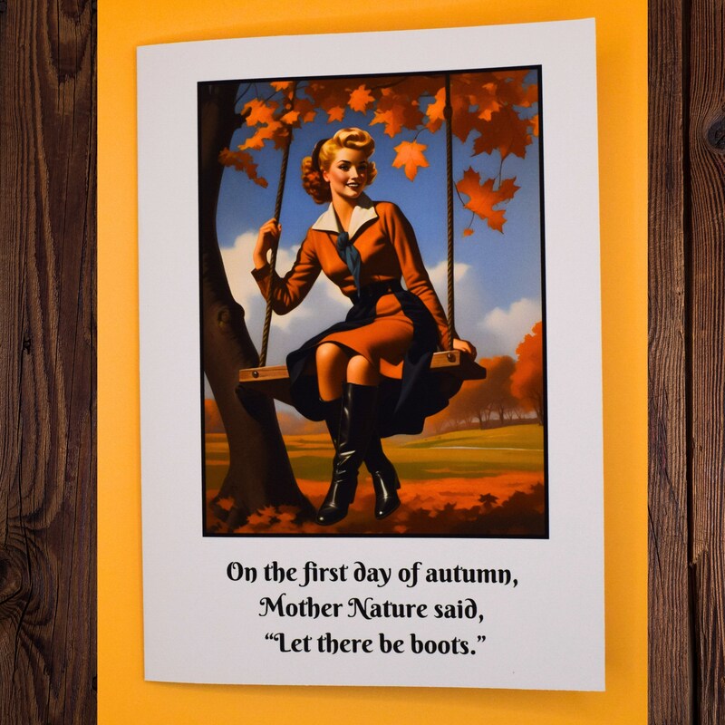 Fall Greeting Card - Etsy