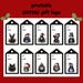 Gothic Christmas Gift Tags | Spooky Xmas Tags | Dark Christmas Gift Tag ...