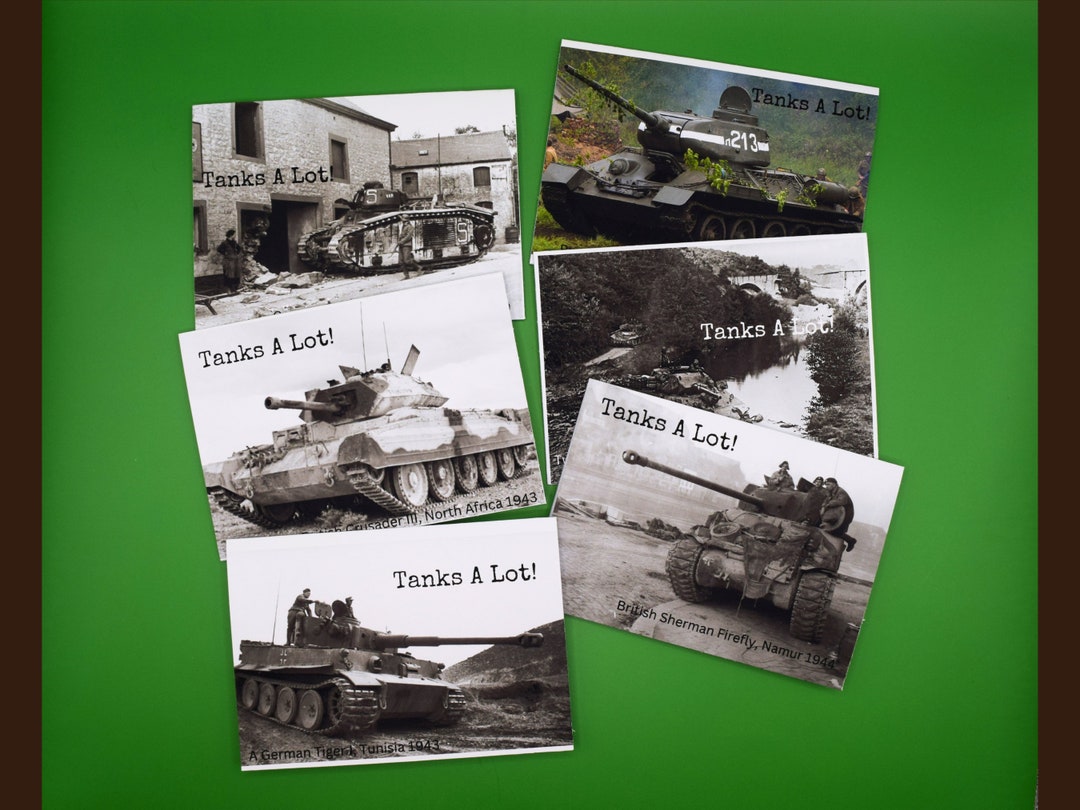 Tanks A Lot Card | Thanks A Lot | Tank Thank You | Tank Photo Notecards ...