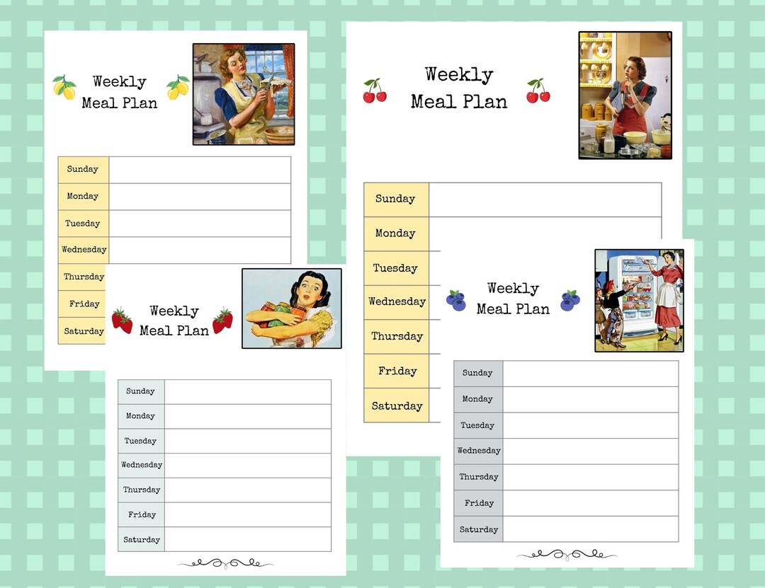 Weekly Meal Plan | Meal Planner | Food Plan | Food List | Weekly Meal ...