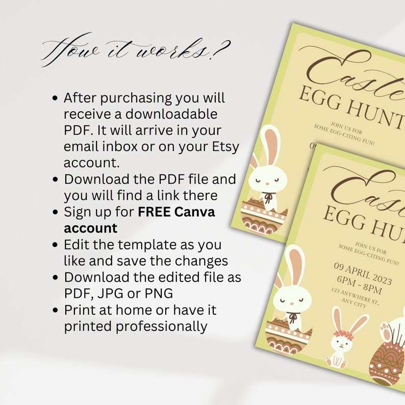 Editable Easter Egg Hunt Flyer Template, Easter Bunny Flyer, Egg Hunt ...