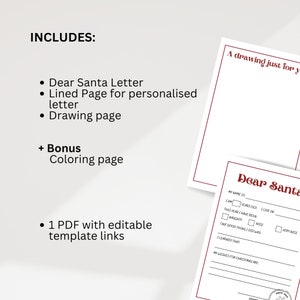 Printable Letter to Santa and Activity Bundle - A Festive Treat for ...