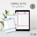 Cornell Notes Template | Instant Download | 5 Color Options | Digital ...