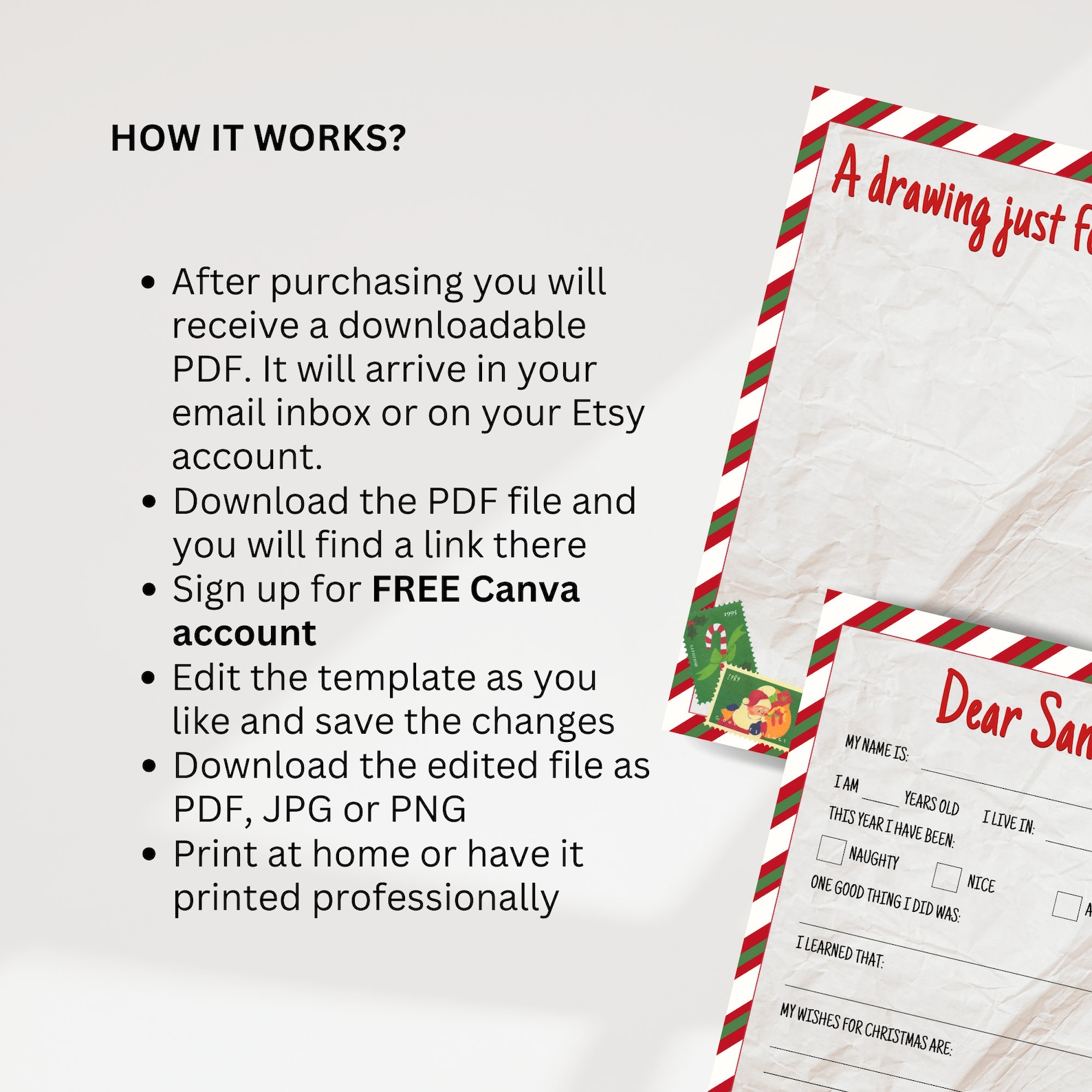 Festive Letter to Santa Bundle | Create Precious Holiday Memories in ...