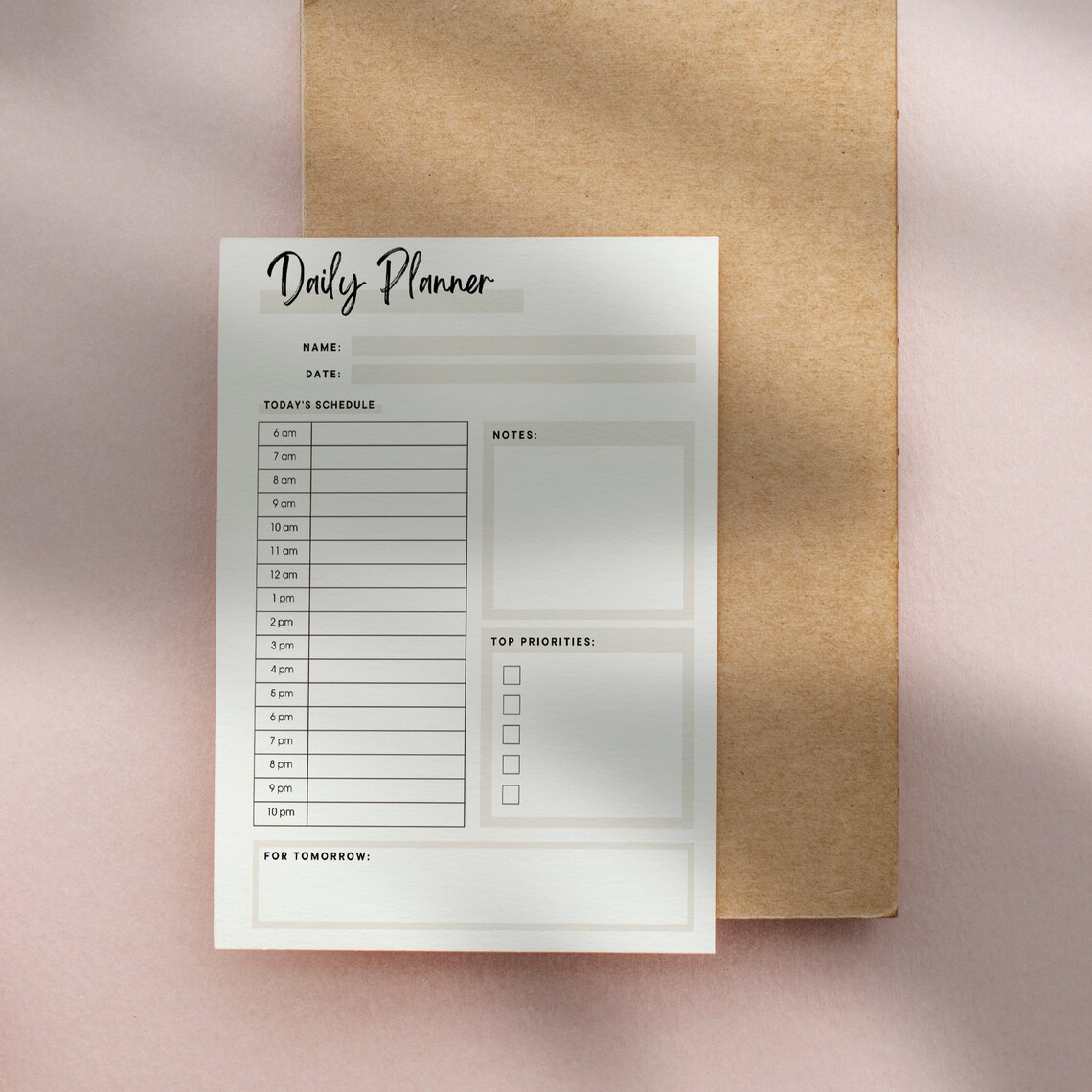 Printable Planner Templates Bundle 5 Designs Digital PDF Files Instant ...