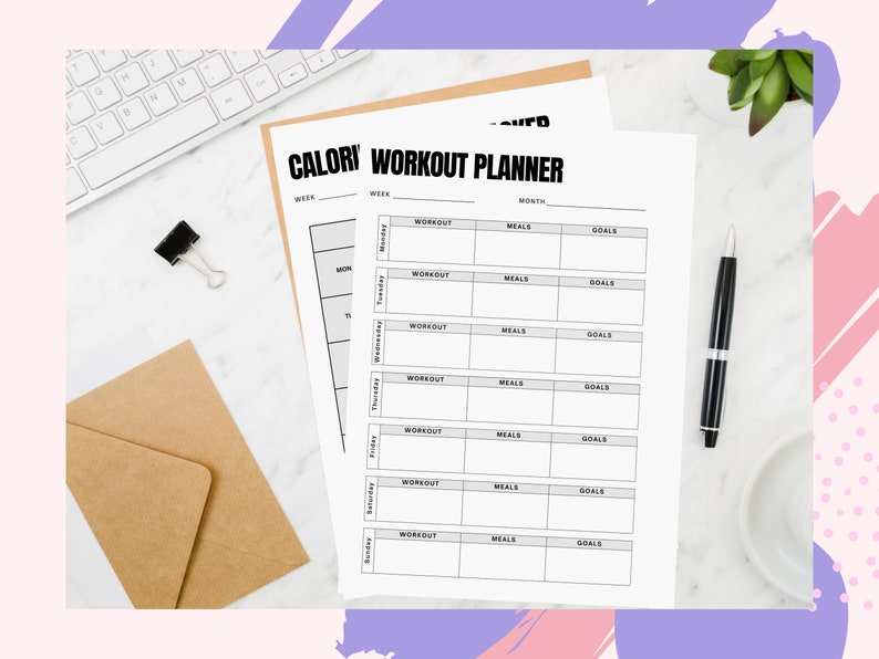 Complete Fitness Planner Bundle for Women and Men A4 - Etsy