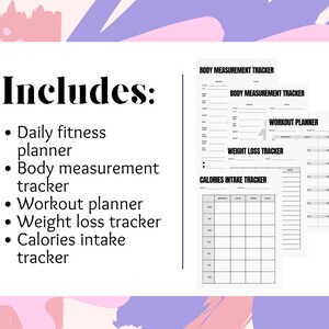 Complete Fitness Planner Bundle for Women and Men A4 - Etsy