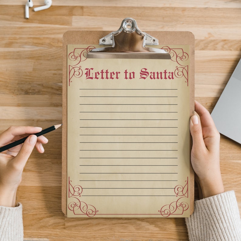 Printable Letter to Santa Template | Christmas Letter Template ...