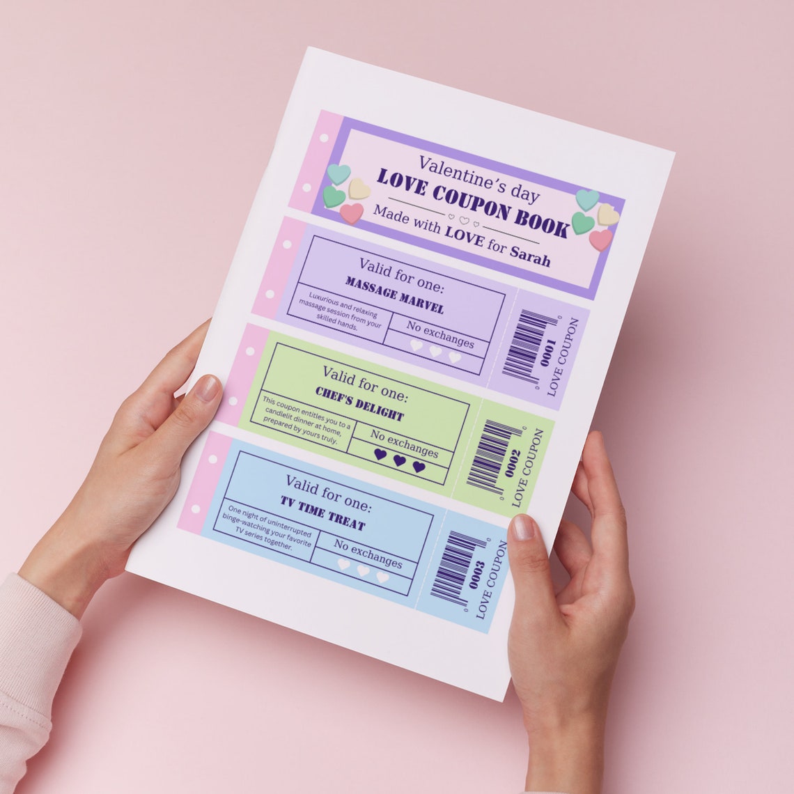 Pastel Love Coupons Book Valentine's Day Love Coupons Printable ...