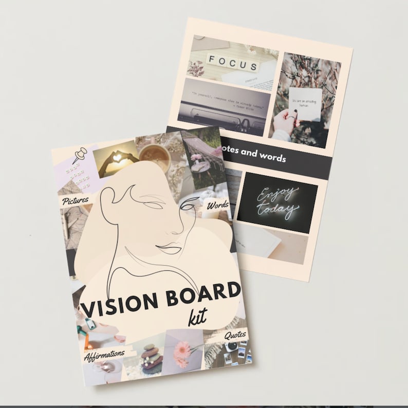 2024 Vision Board Kit: Manifest Your Dreams With 15 Categories of ...
