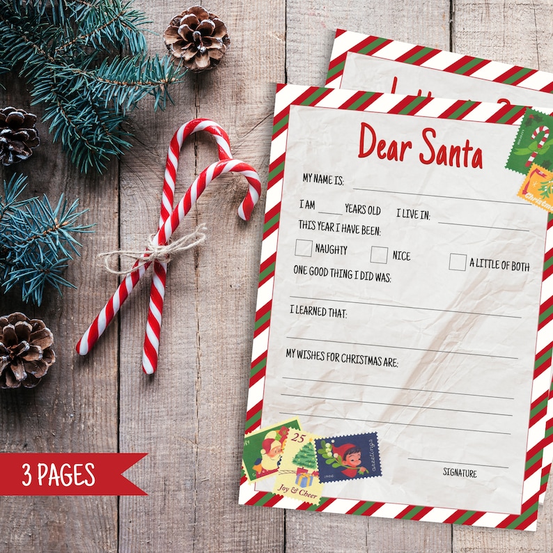 Festive Letter to Santa Bundle | Create Precious Holiday Memories in ...