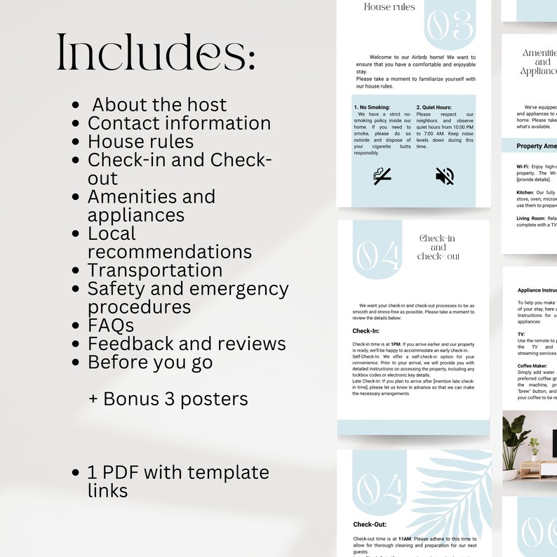 Beach Airbnb Welcome Book Template - Elevate Your Guests' Experience ...