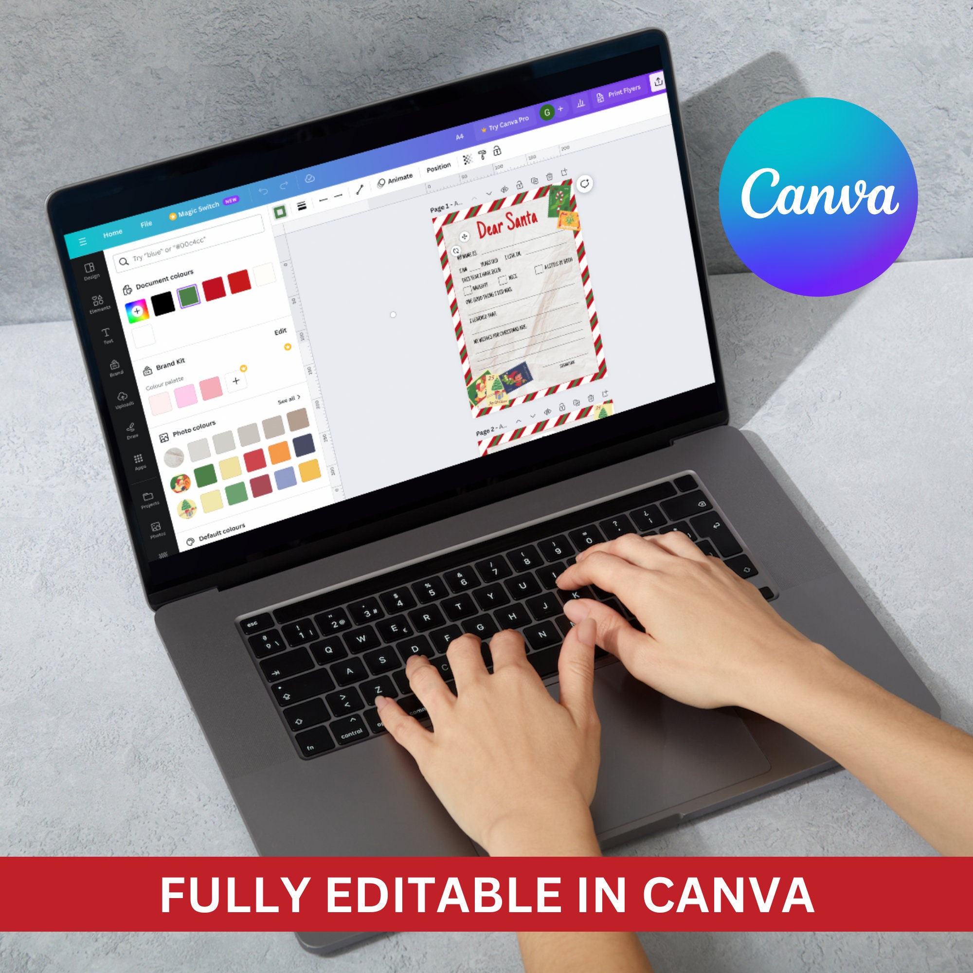 Festive Letter to Santa Bundle Create Precious Holiday Memories in Two ...