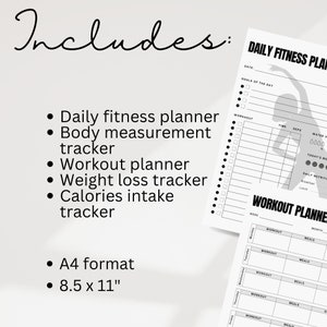 Complete Fitness Planner Bundle for Women and Men | Printable Fitness ...