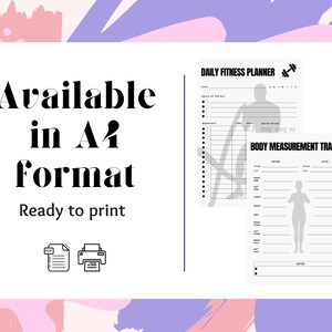 Complete Fitness Planner Bundle for Women and Men A4 - Etsy