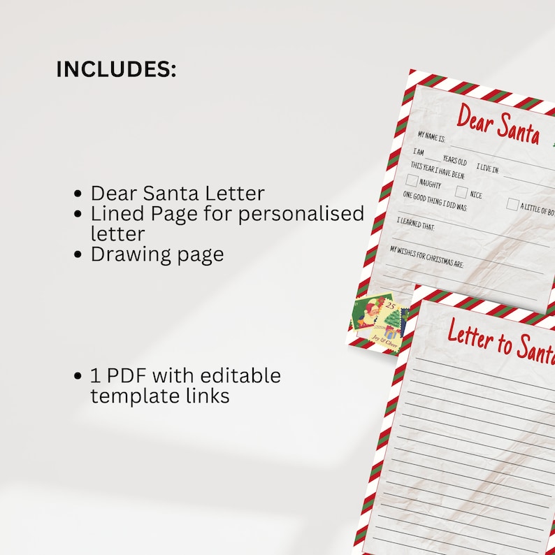 Festive Letter to Santa Bundle | Create Precious Holiday Memories in ...