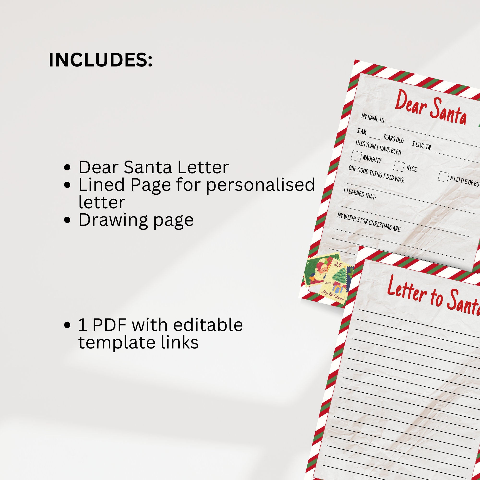 Festive Letter to Santa Bundle Create Precious Holiday Memories in Two ...