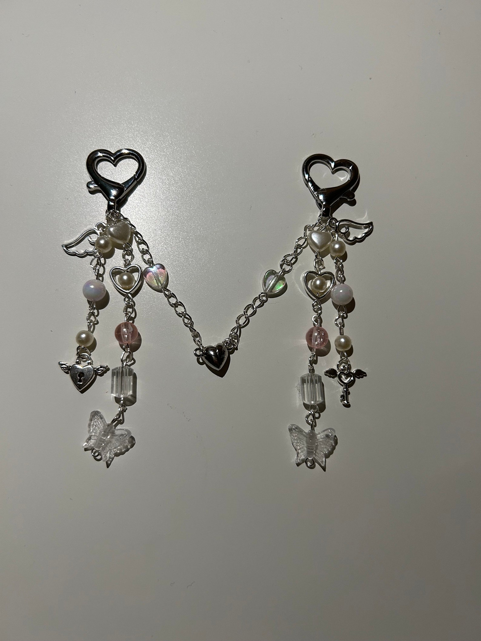 Matching Keychains Aesthetic Heart Butterfly Y2k Kpop Accessory ...