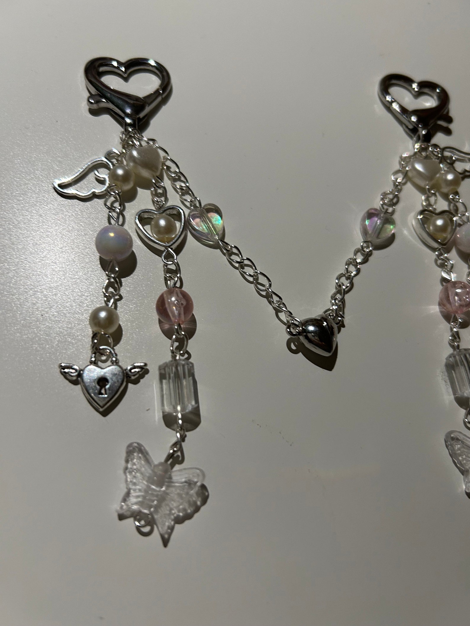 Matching Keychains Aesthetic Heart Butterfly Y2k Kpop Accessory ...