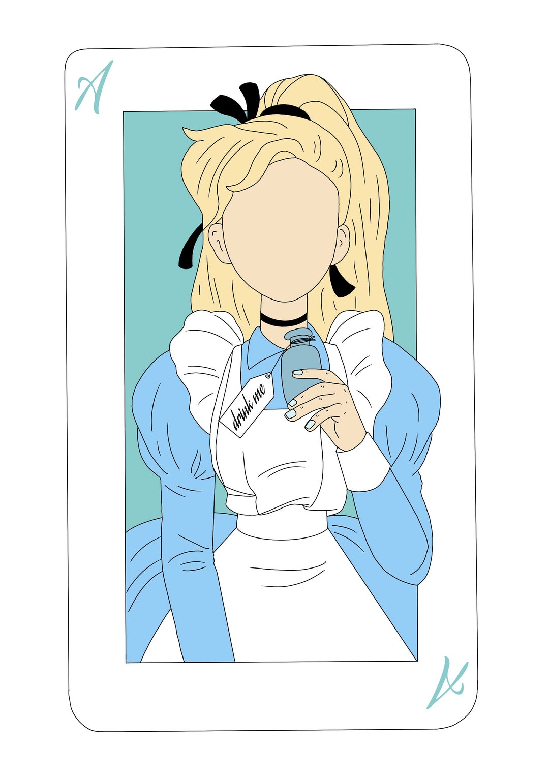 Alice Playing Card Print Digital Download - Etsy
