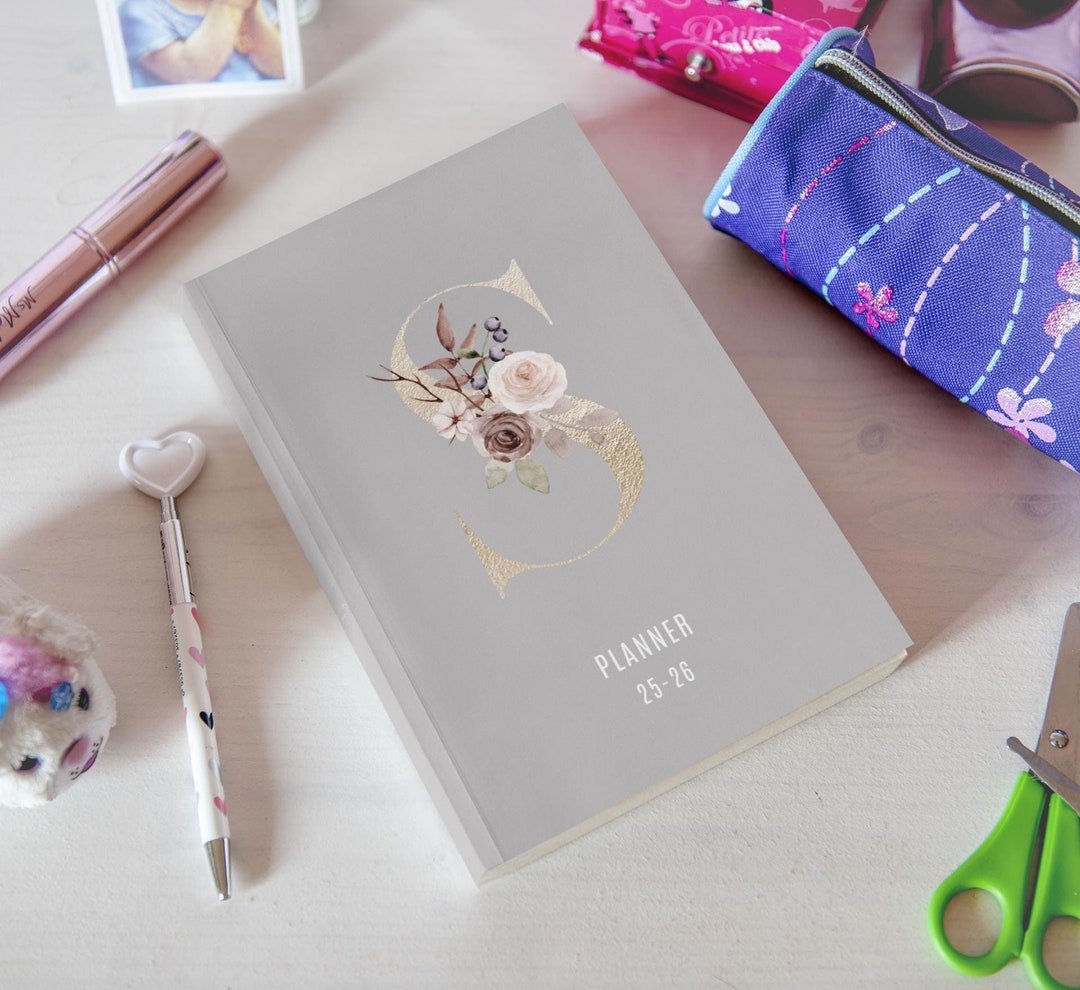 Personalized 2025 Planner, Daily Planner With Initial, Academic Year ...