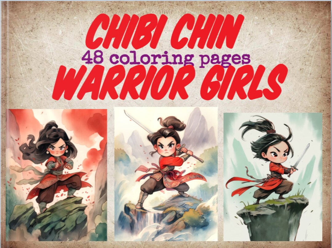Powerful Chibi Chin Warrior Girls Empowering Fighting Manga Kids ...