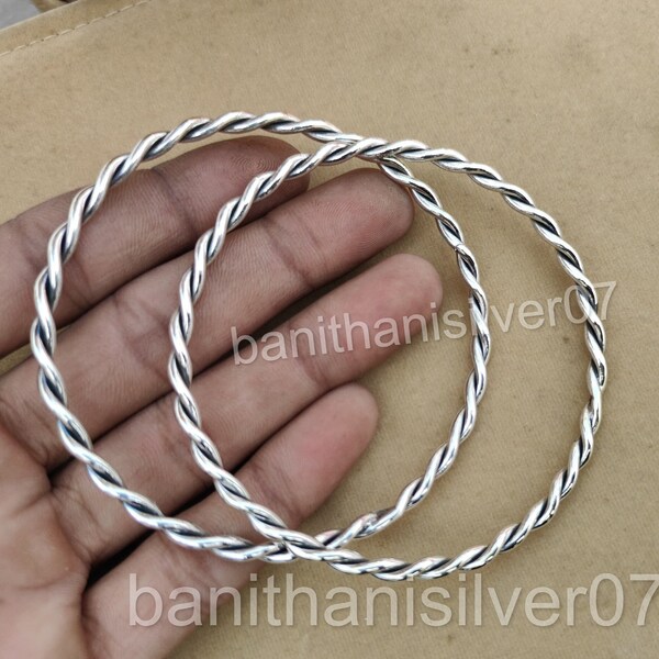 Twisted Bangle - Etsy