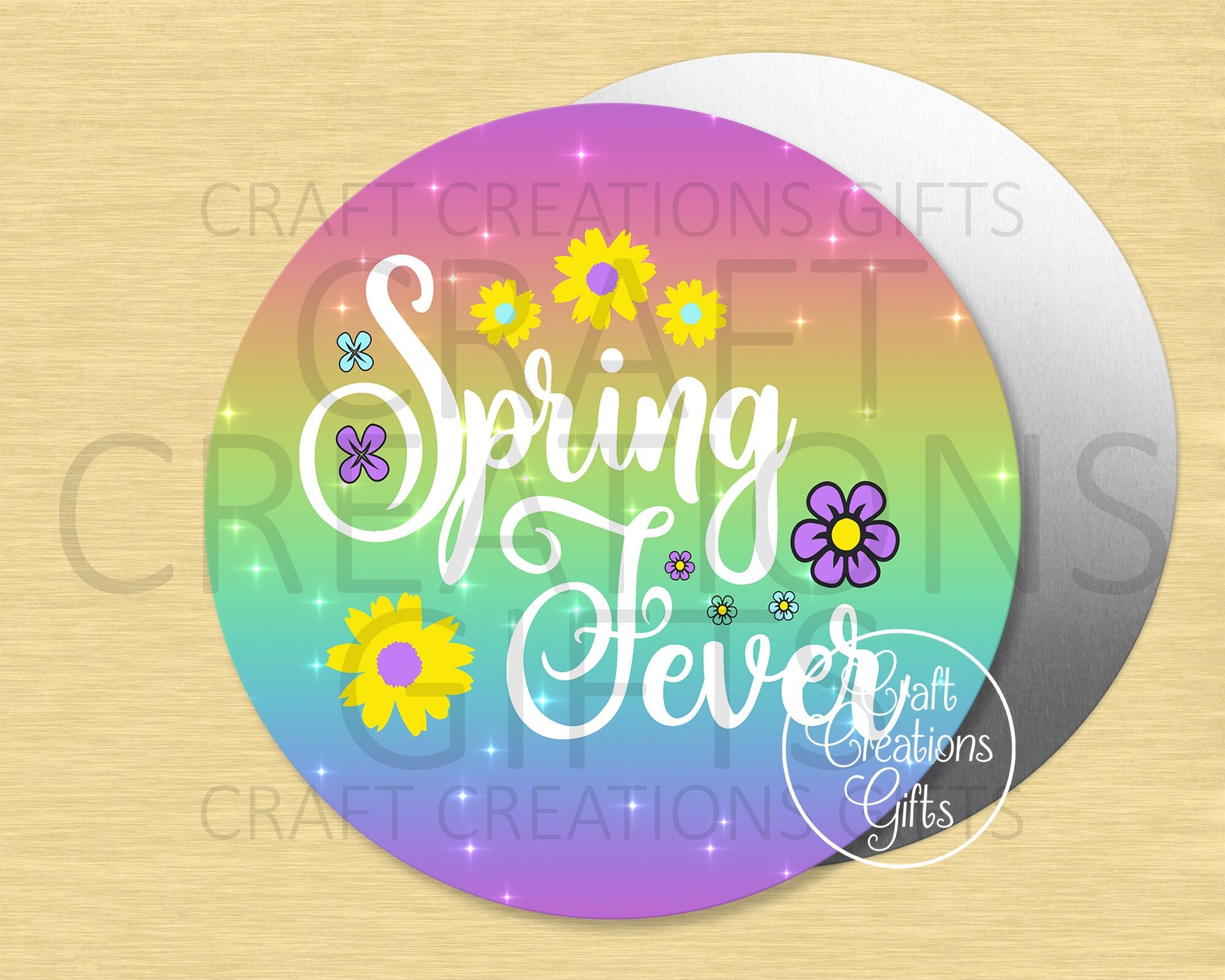 ROUND SIGN Spring Fever Crafts Wreaths Tiered Tray Displays - Etsy