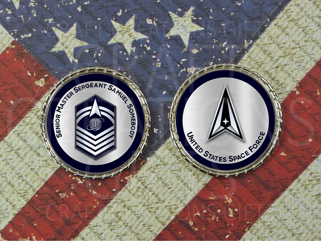 SPACE FORCE Collectible Coin Any Rank Retirement Promotion Custom ...