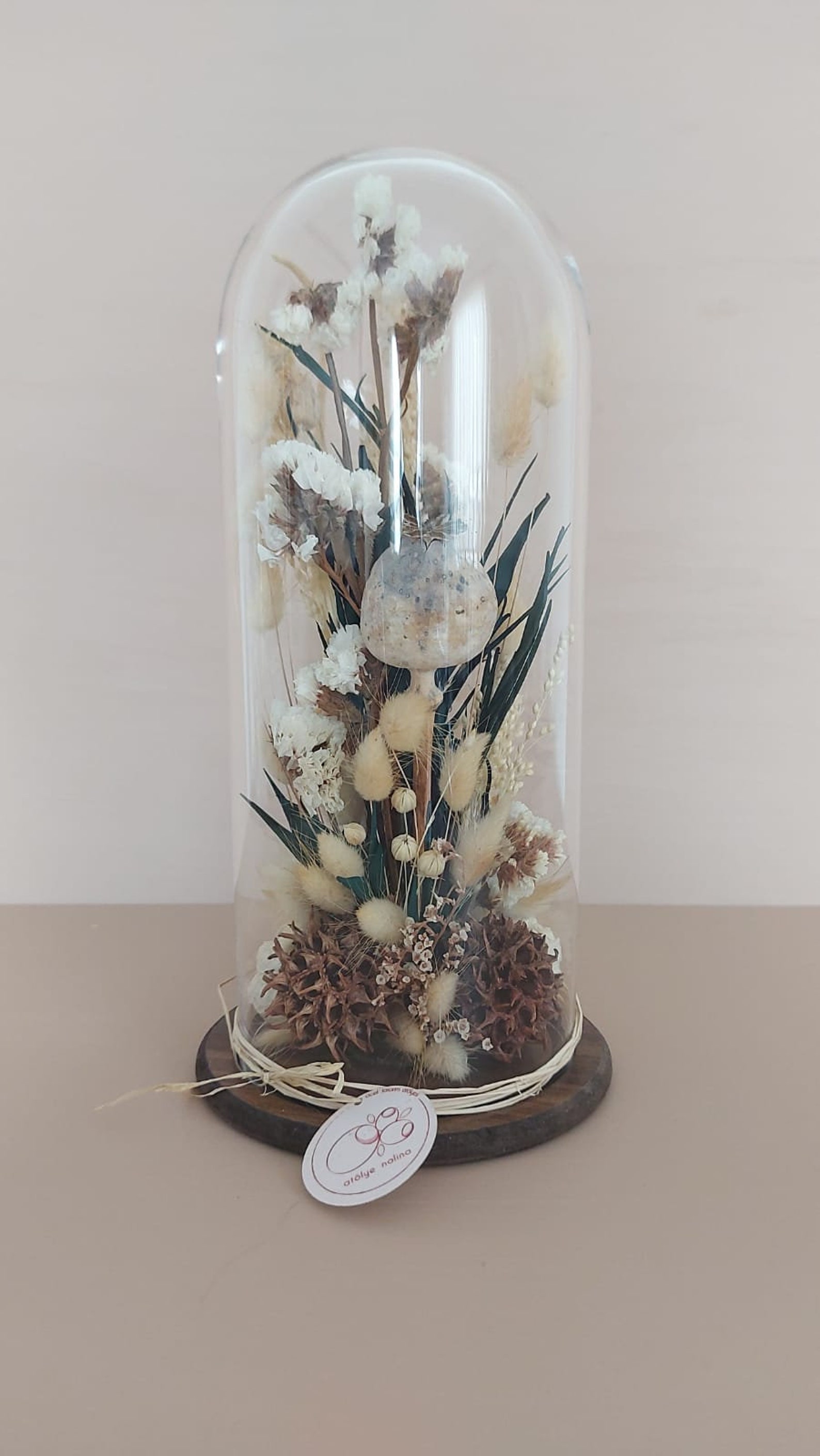 Dried Flower, Preserved Flower, Bell Glass, Flower Lantern, Inverted ...