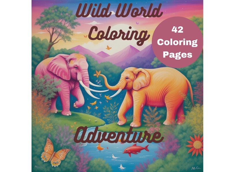 Vibrant Coloring Pages for Nature Lovers, Animals Unleashed. Adults ...