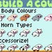 Cute Cow Stream Avatar With Colors & Gear - Etsy