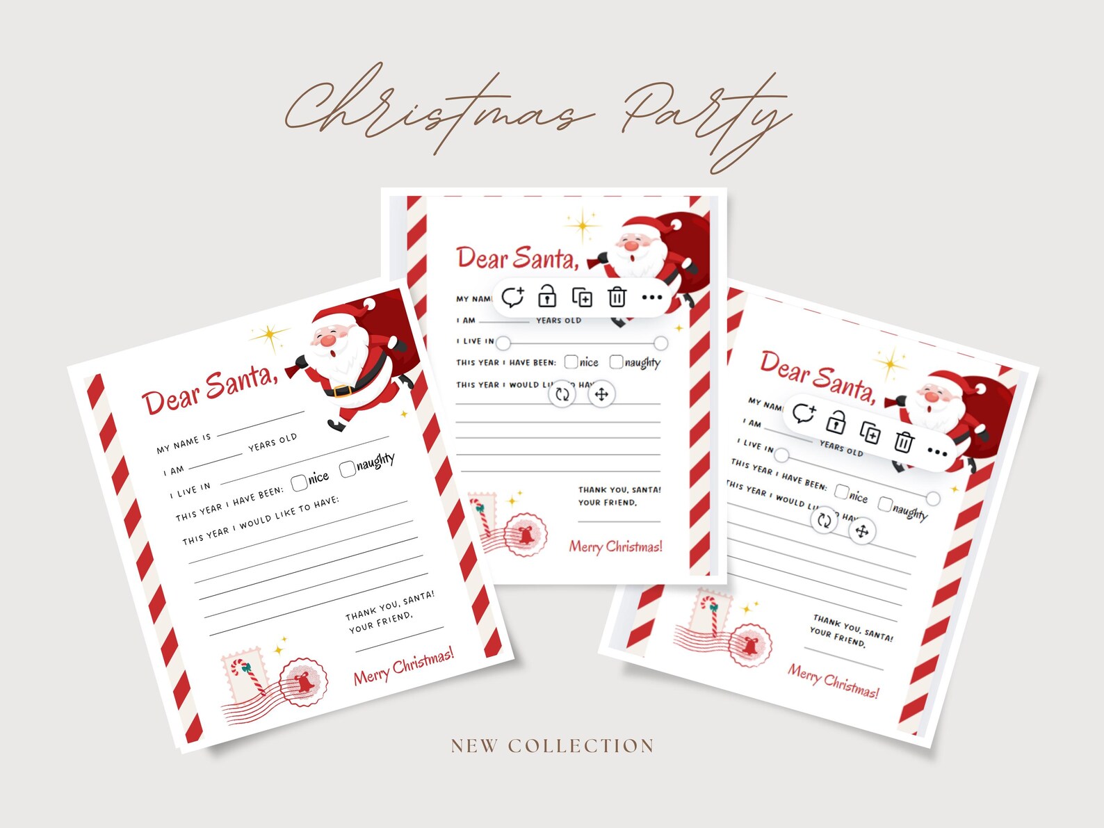 Christmas Wish List Printable, Letter to Santa, Christmas Printable for ...