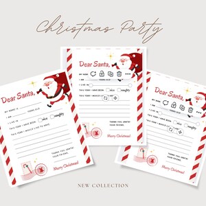Christmas Wish List Printable, Letter to Santa, Christmas Printable for ...