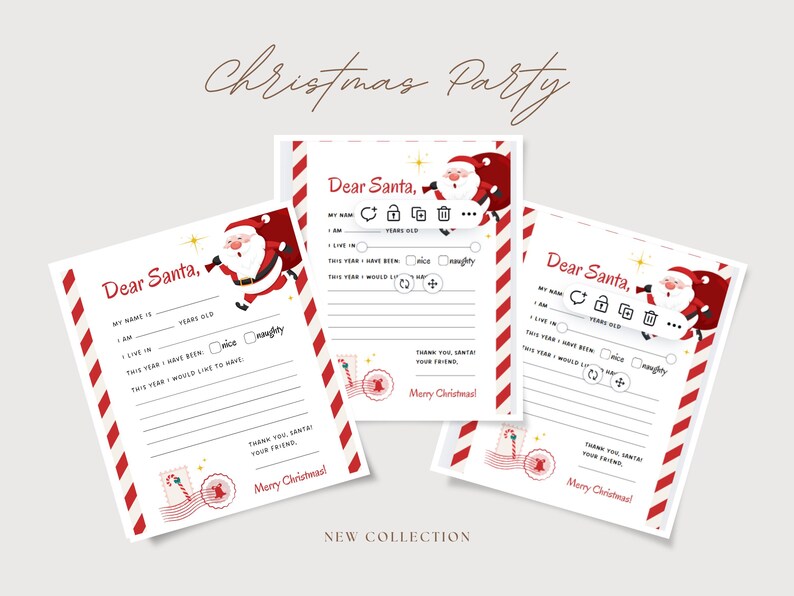 Christmas Wish List Printable, Letter to Santa, Christmas Printable for ...