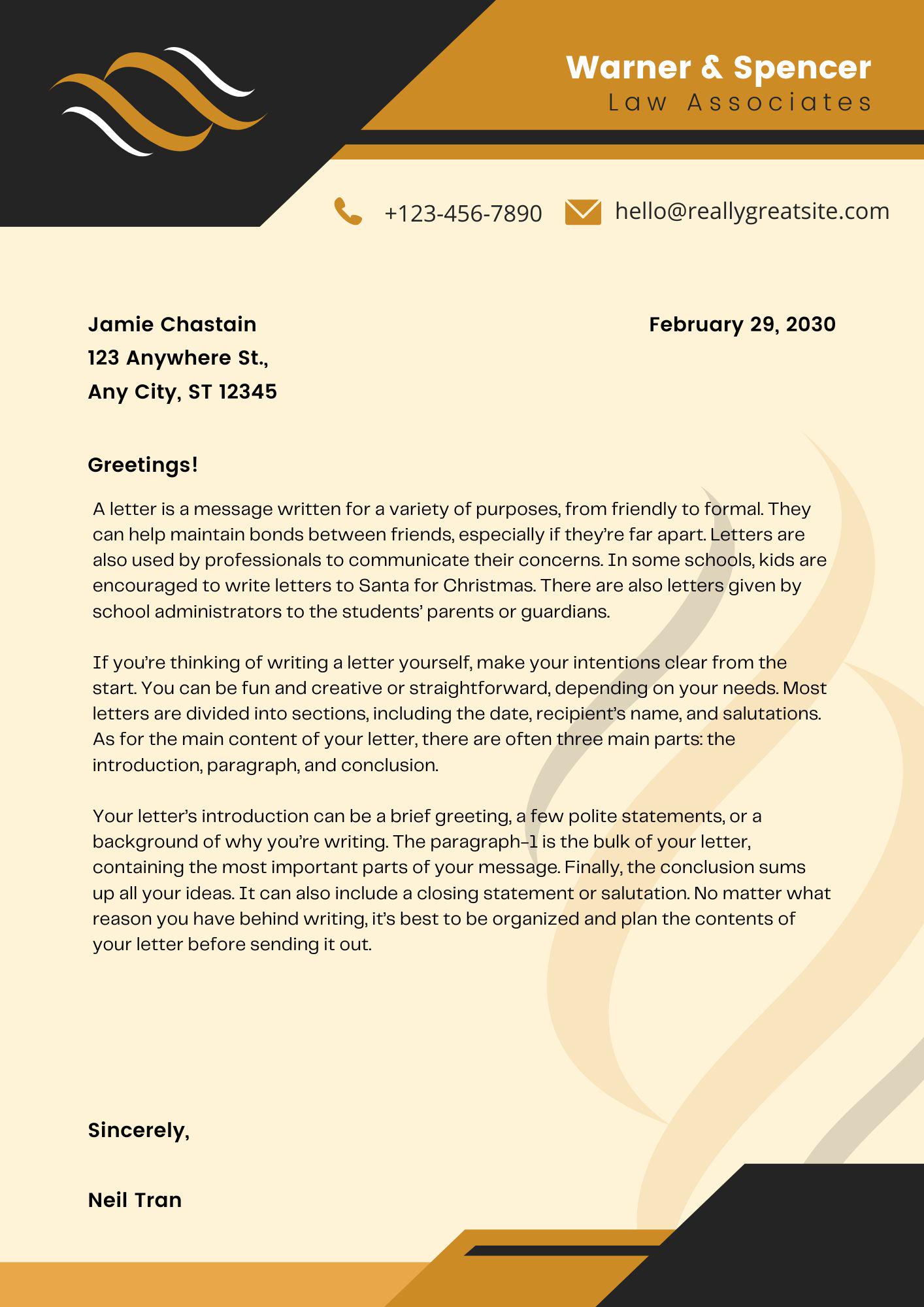 Letterhead Digital File | Business Letterhead | Corporate Letterhead ...