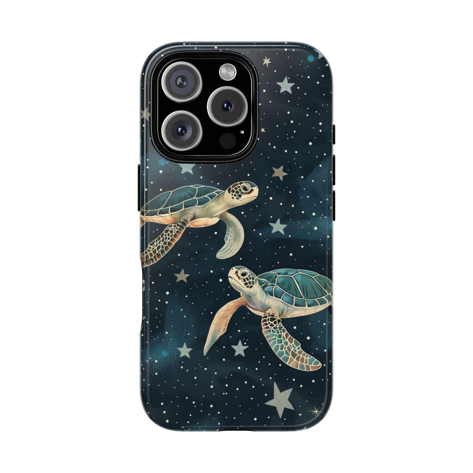 Sea Turtles Starry Night Phone Case - Marine Life and Space Theme ...