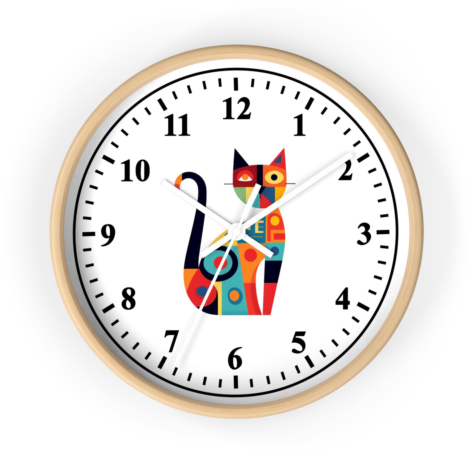 Retro Cat Clock Cat Lover Gift Funny Cat Clock Cat Clock - Etsy