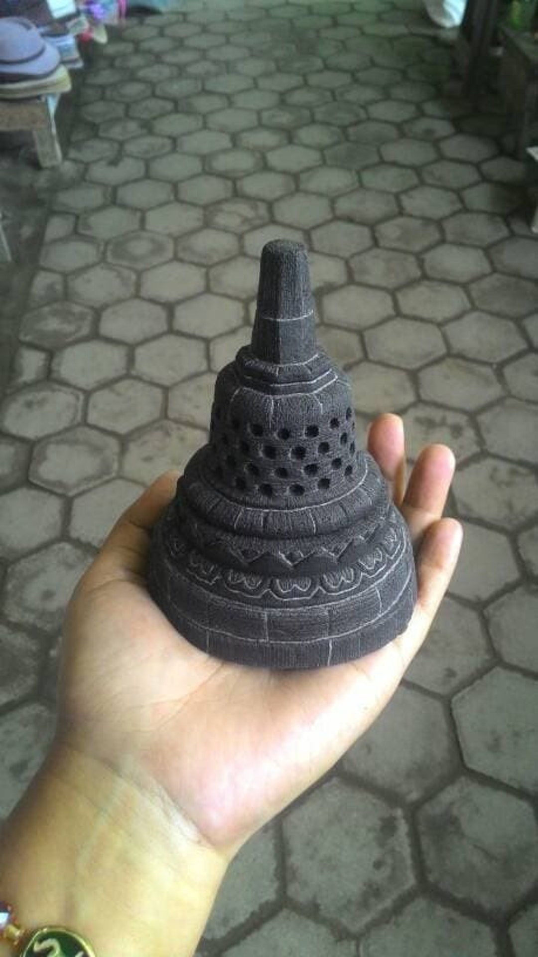Miniature Statue of Borobudur Temple Stupa Buddha Stone - Etsy