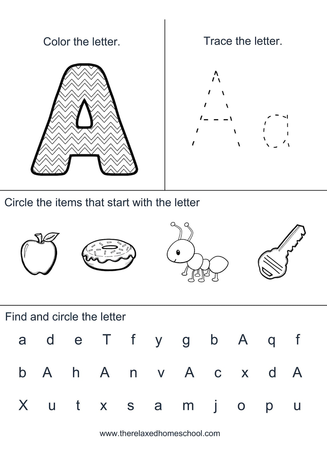 Alphabet Preschool Workbook Tracing Alphabet , Preschool Worksheet ...
